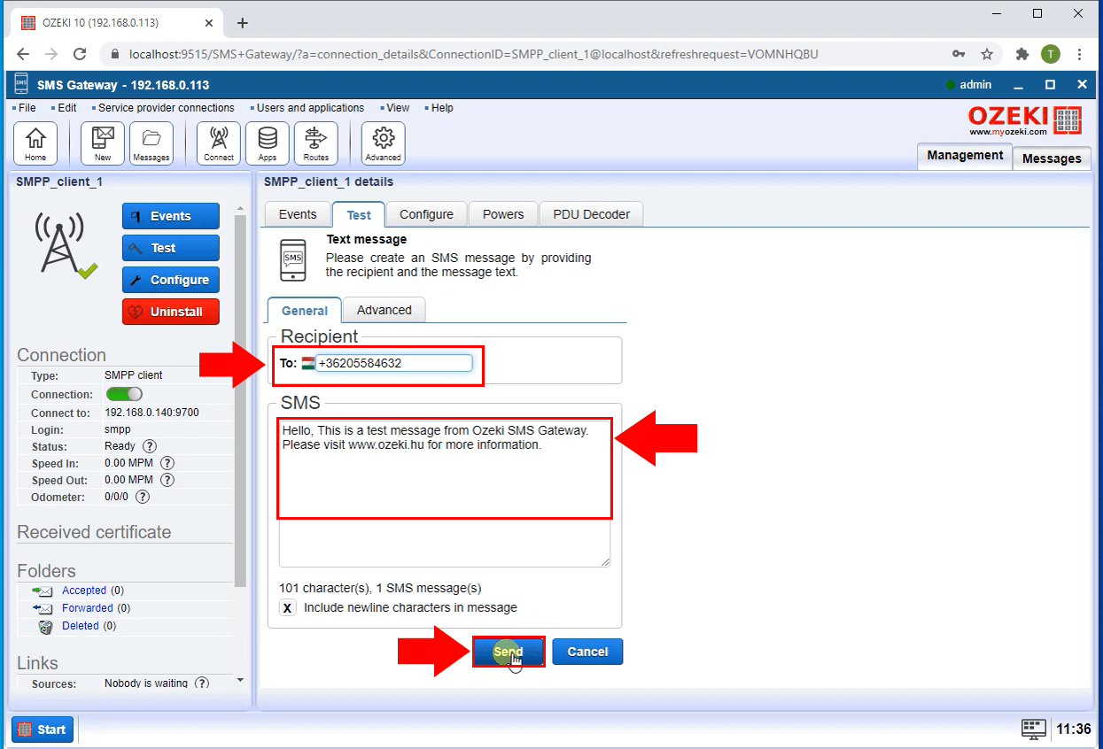 How to set a Short Code as a Sender ID on an SMPP connection